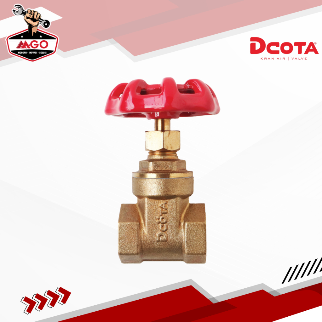 Jual Dcota Gate Valve Tembaga / Stop Kran Tembaga / Kuningan / Brass ...