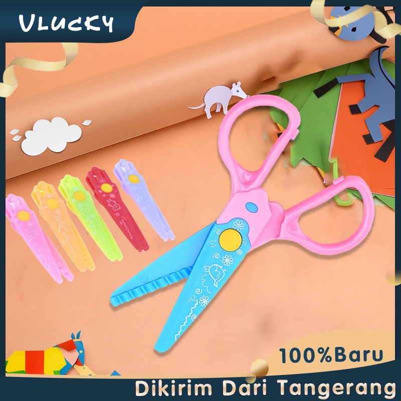 Jual Scissors Craft 6 In1 DIY Gunting Kertas Zig Zag Gunting Motif ...