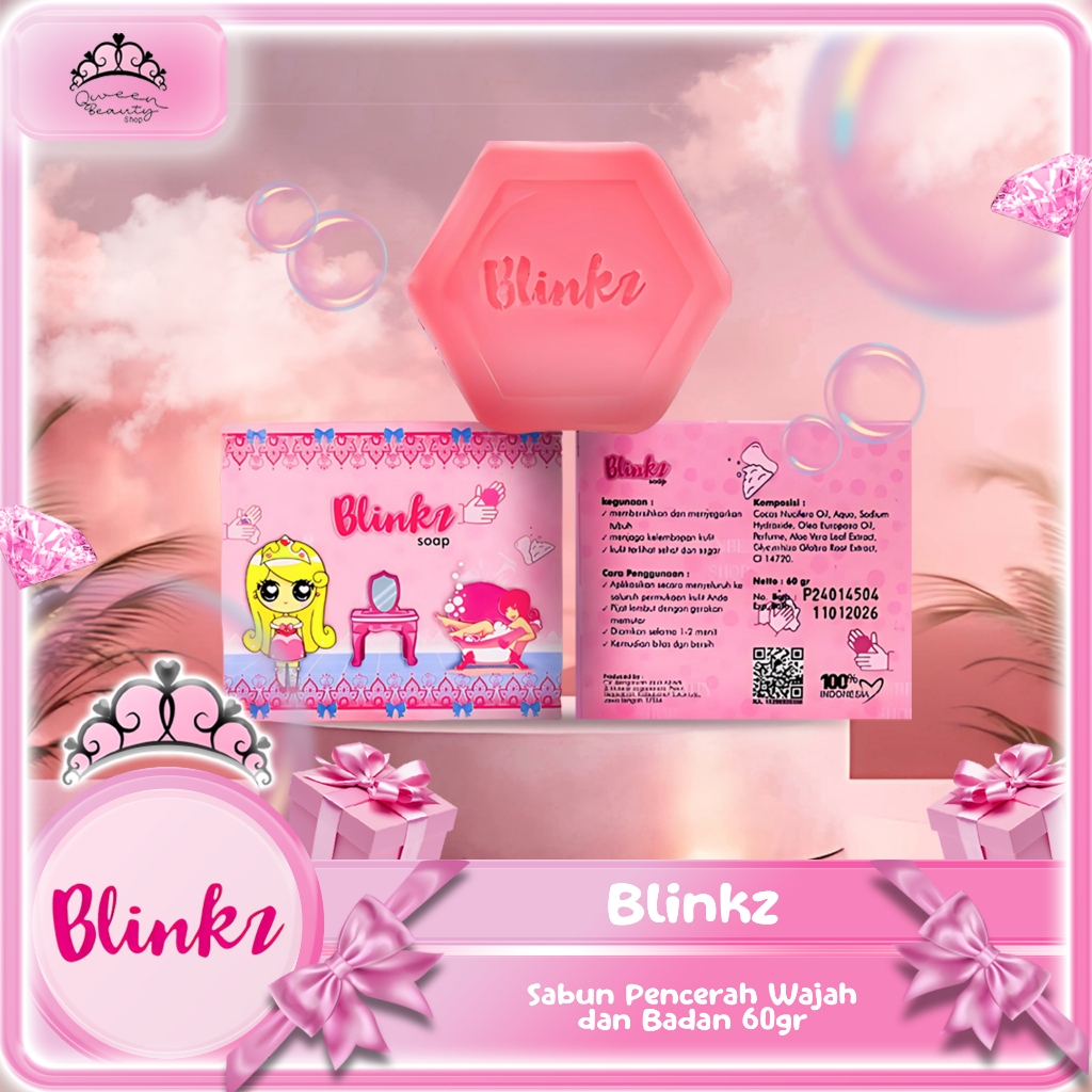 Jual Blinkz Soap BPOM - Sabun Pencerah Wajah dan Badan 60gr | Shopee ...
