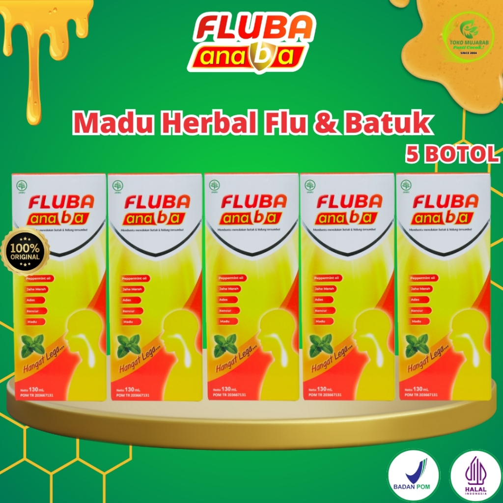 Jual MADU FLUBA ANABA 5 Box – Obat Flu Batuk Pilek Aman untuk Anak ...