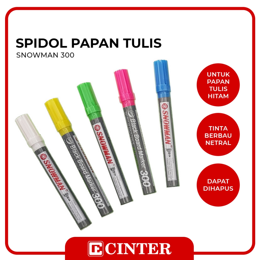 Jual SNOWMAN - SPIDOL BLACKBOARD 300 / SPIDOL PAPAN TULIS | Shopee ...