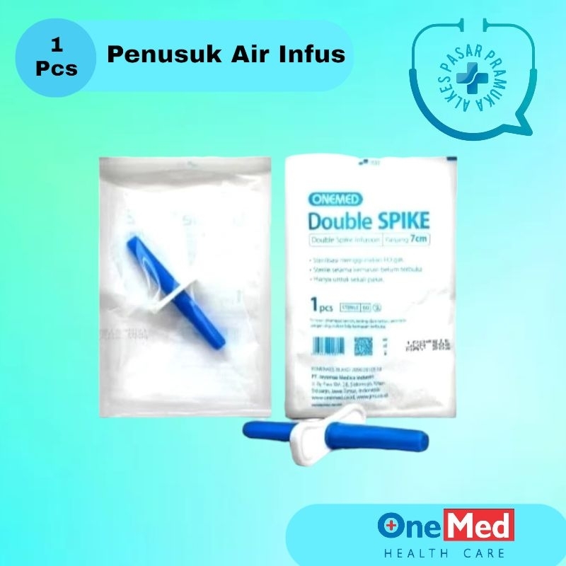 Jual Double Spike Infusion Penusuk Cairan Infus Ecer 1Pcs Onemed Alkes ...