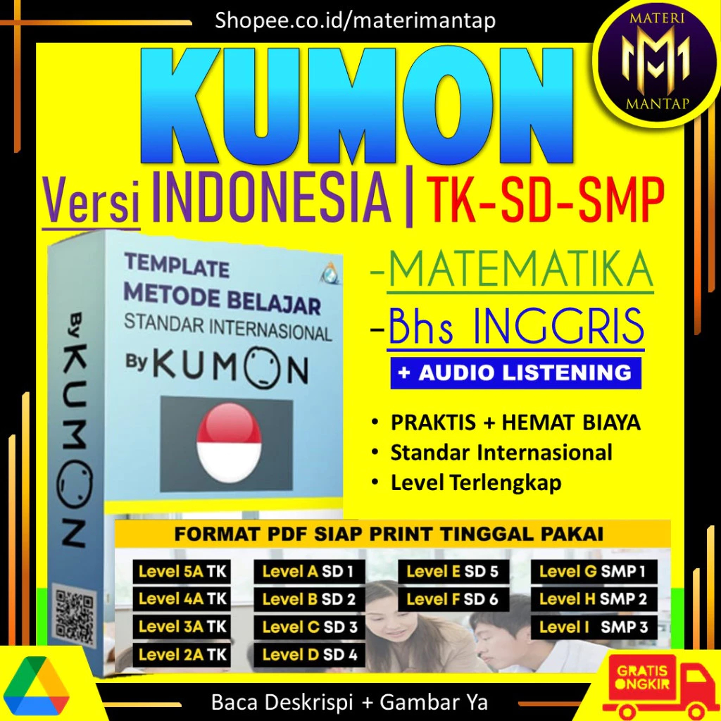 Jual Kumon Indonesia Terbaru Terlengkap Semua Level | Kumon Matematika ...