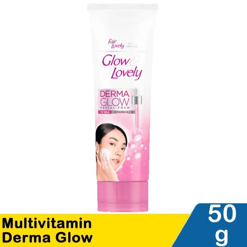 Jual Glow & Lovely Multivitamin Facial Foam Derma Glow 50g | Shopee Indonesia