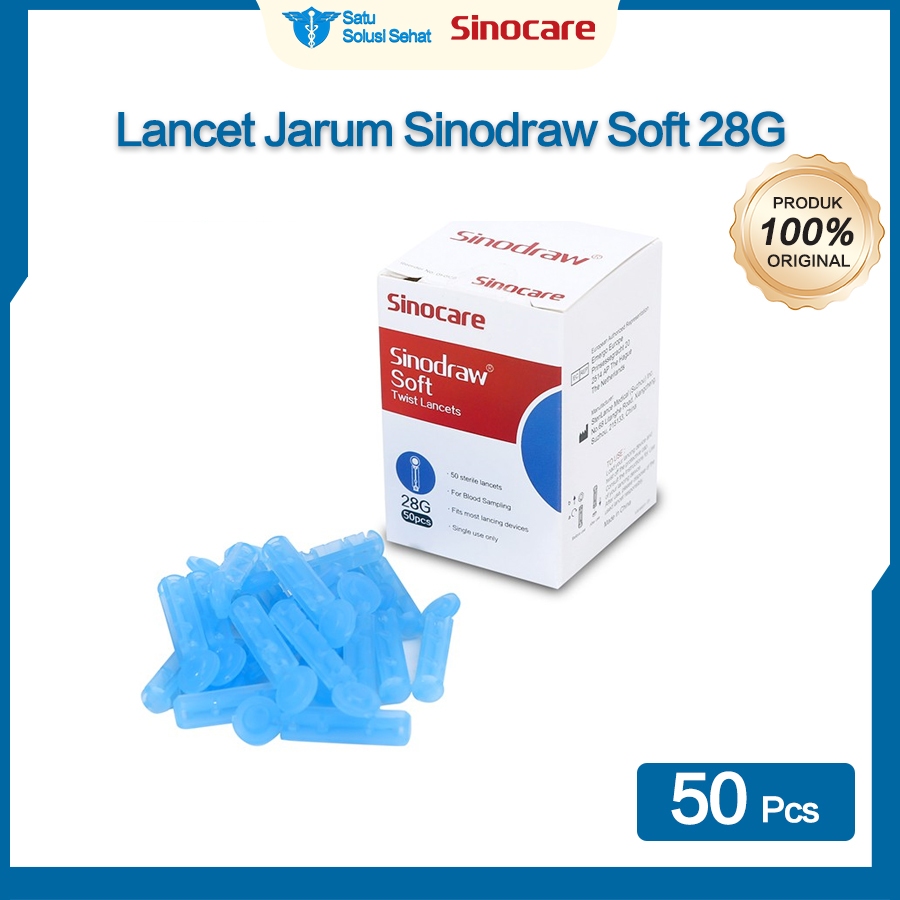Jual Sinocare Blood Lancet Sinodraw 28G isi 50 pcs | Shopee Indonesia