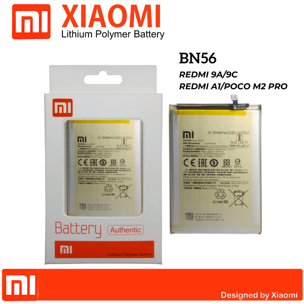 Jual Xiaomi Battery BN56 5000mAh Redmi 9A/9C /POCO M2 Pro Original ...