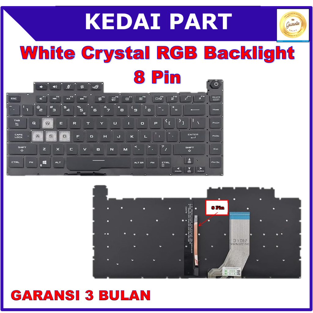 Jual Keyboard Asus ROG Strix Scar III G531 G531G G531GV G531GD ...