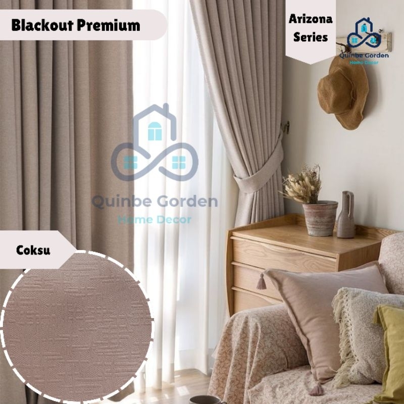Jual Gorden Blackout Premium Import Coklat Coksu Arizona Series ...
