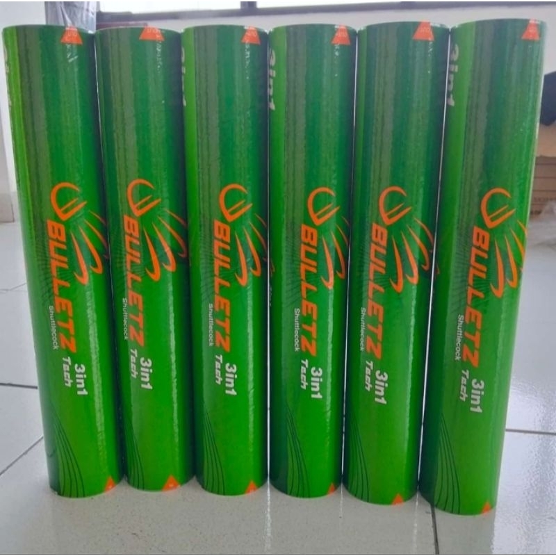 Jual Shuttlecock 3 in 1 Bulletz Speed 75 dan 76 isi 12 pc/tabung ...