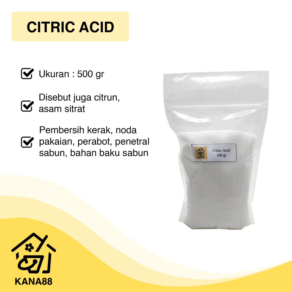 Jual Citrun 500 Gram Citric Acid Asam Sitrat Pembersih Noda Kerak ...