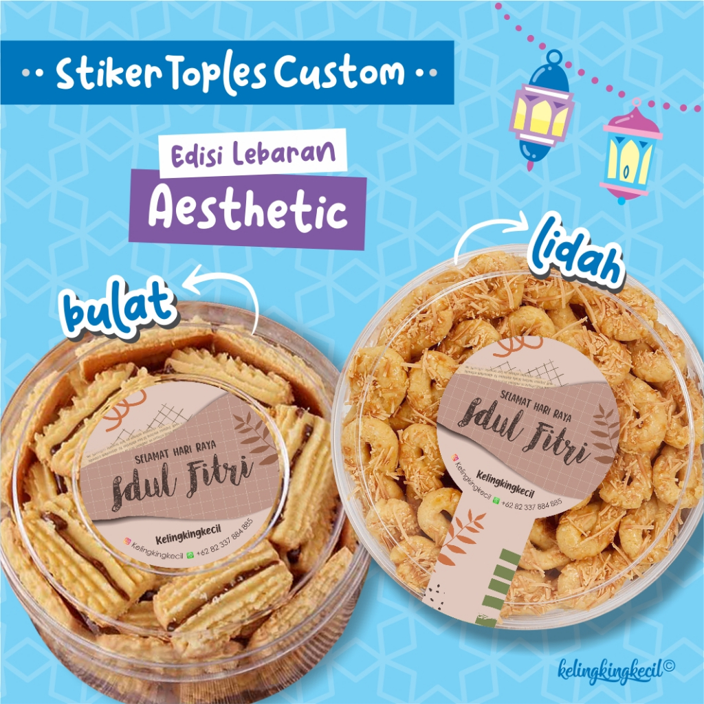 Jual STIKER SEGEL STICKER SEAL STIKER LABEL TOPLES BOTOL KOTAK KUE ...
