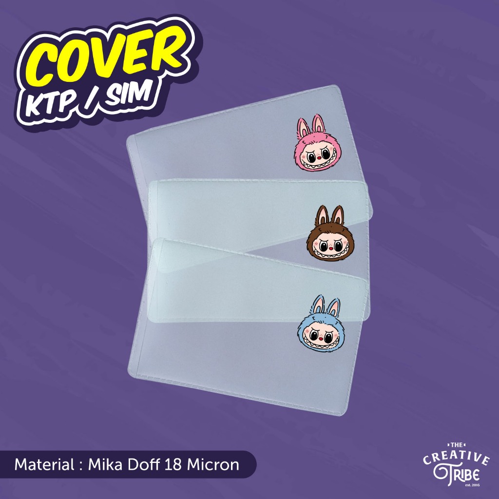 Jual Labubu - Cover KTP / SIM Karakter Unik - Sampul Plastik Mika ...