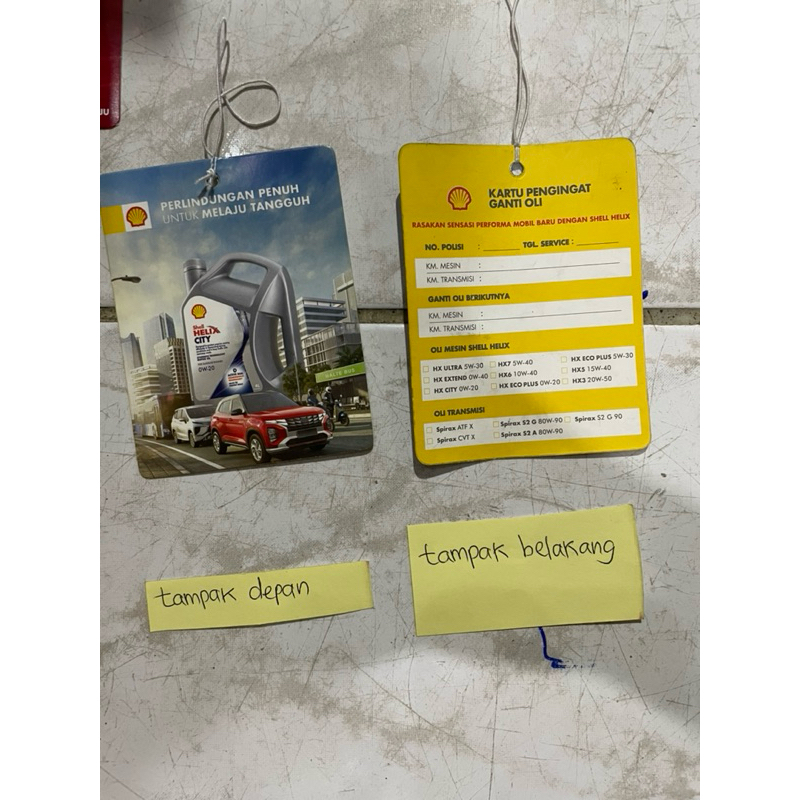 Jual Kartu KM mobil kartu ganti oli mobil | Shopee Indonesia