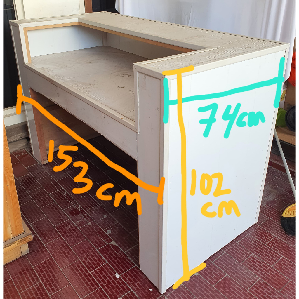 Jual Meja Kayu Kasir Kayu Tebal Kuat Bagus Bartender Serbaguna ...