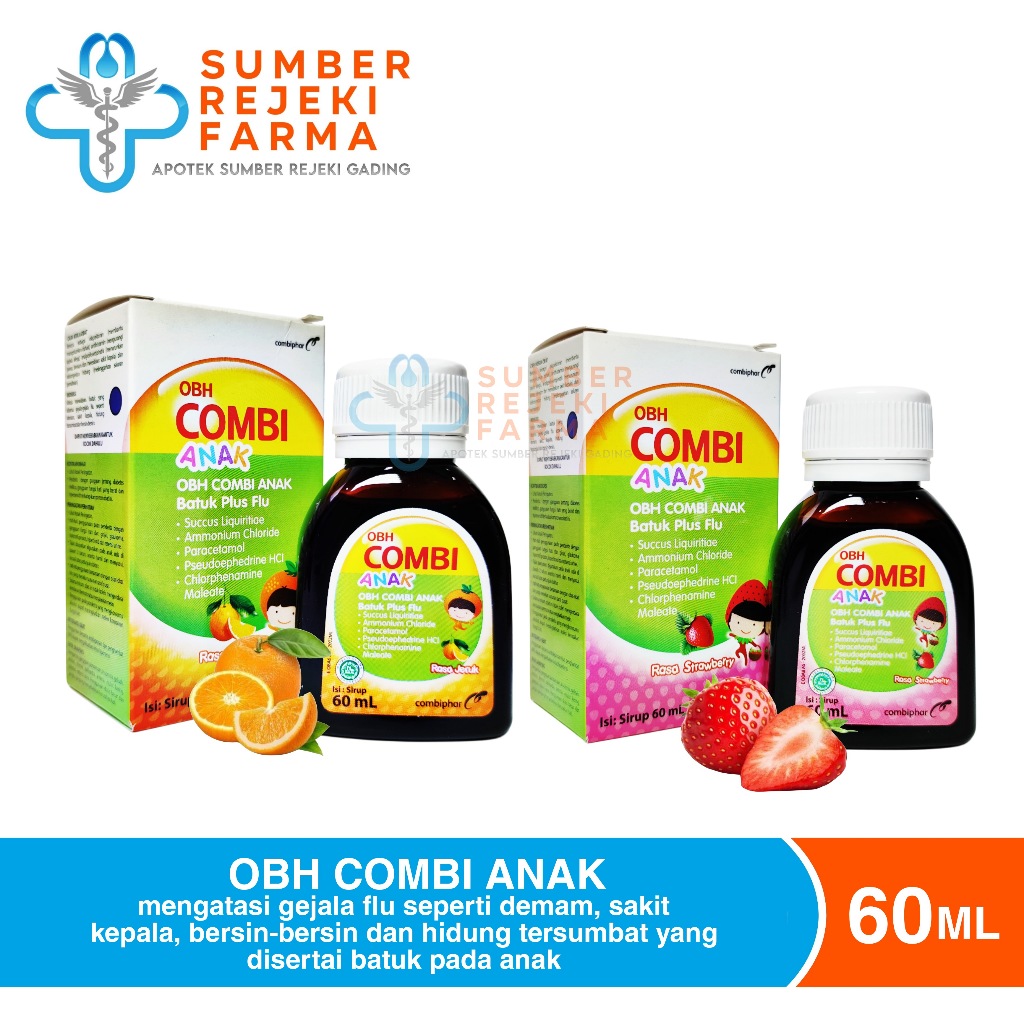Jual OBH Combi Anak Batuk Plus Flu 60mL - Sirup Obat Batuk Flu Anak ...