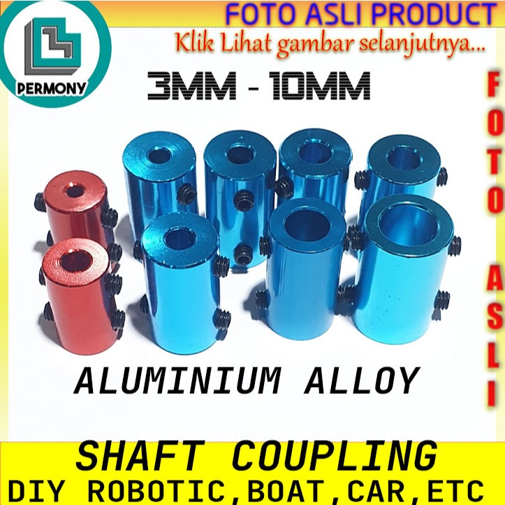 Jual Coupling Aluminium Alloy adapter shaft motor boat converter ...