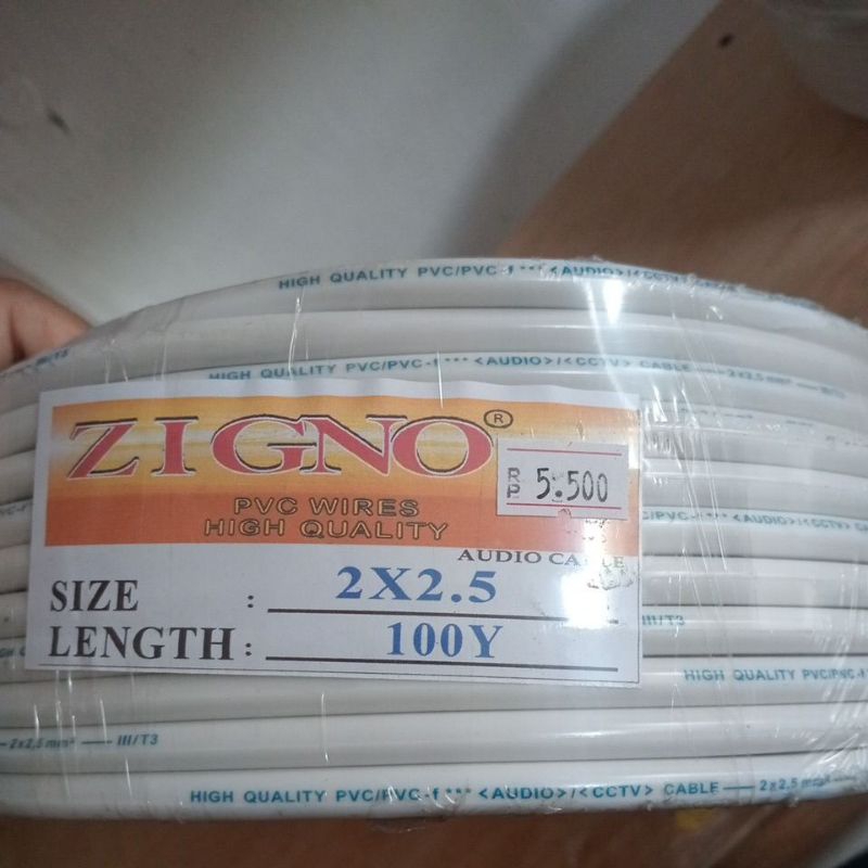 Jual KABEL AUDIO ZIGNO 2X2,5 | Shopee Indonesia
