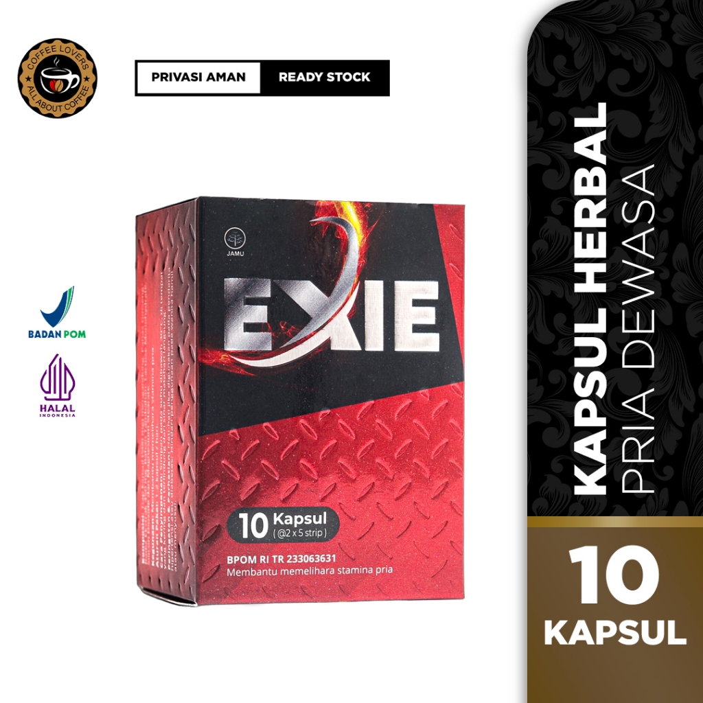 Jual Exie Kapsul 10 Kapsul Original Suplemen Penambah Stamina Pria ...