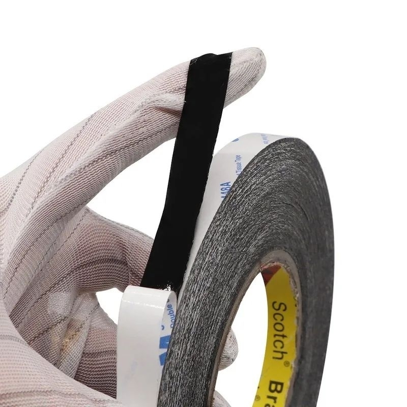 Jual Double Tape 3M Hitam Lem Perekat LCD Hp Laptop Double Tip Black ...