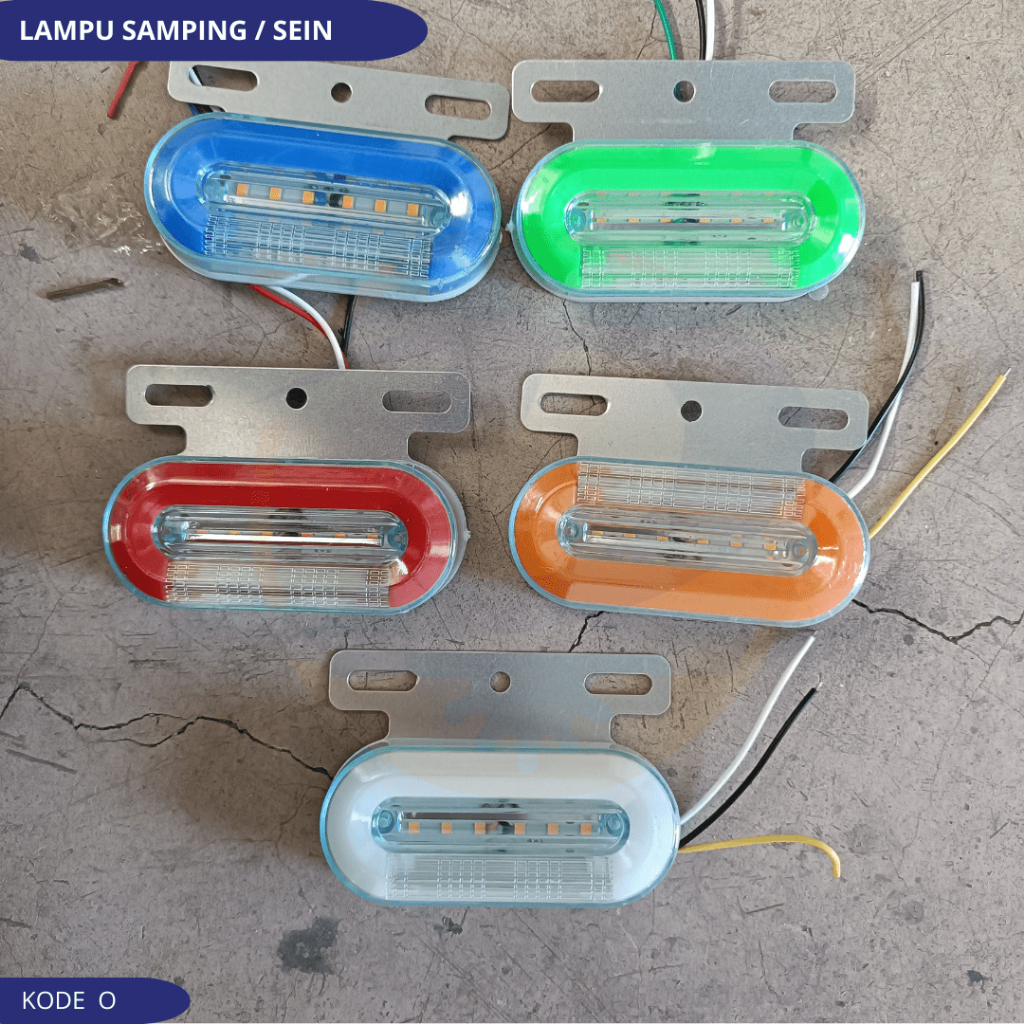 Jual Lampu Samping Truk 12-24 Volt / Lampu Sein Running Bak Truck KODE O | Shopee Indonesia