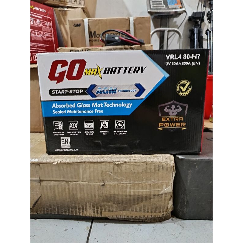 Jual Aki Kering Mobil Go Battery AGM VRL4 80-H7 12V 80Ah Mercy ISS BMW ISS Audi ISS | Shopee ...