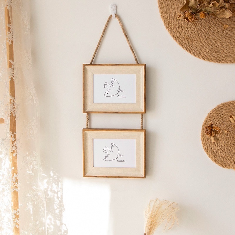 Jual Frame Foto 2 Tingkat / Frame Tempat FOto Tanpa Kaca Aman Pajangan ...