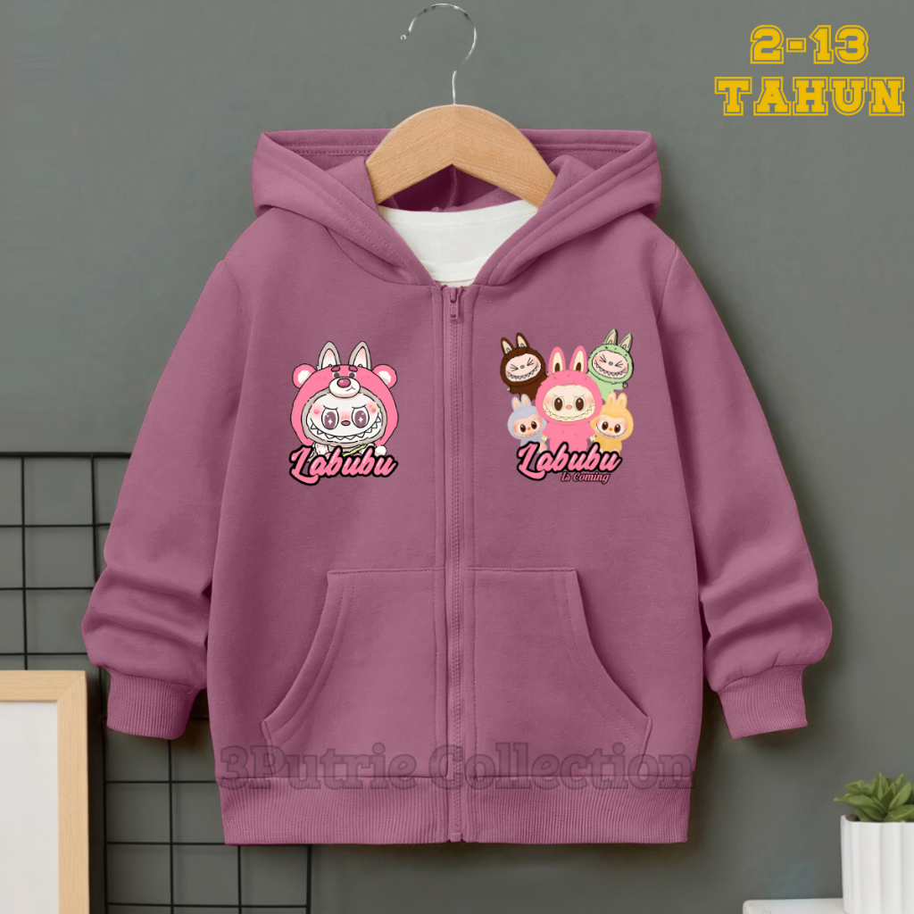 Jual Jaket Labubu Anak Usia 2-13 Tahun Jacket Anak Cewek Karakter Lucu ...
