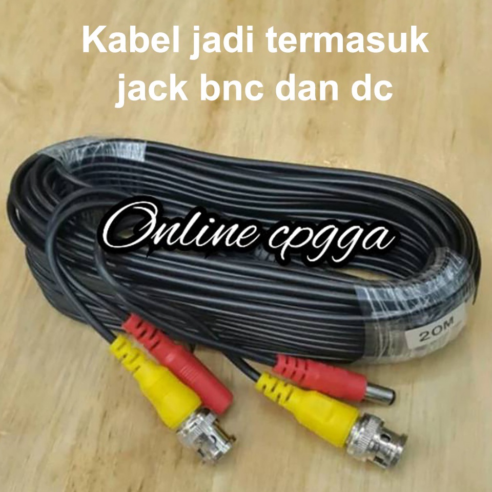 Jual Muraaaahh Video Kabel CCTV jadi termasuk jack BNC dan DC Power 2M ...