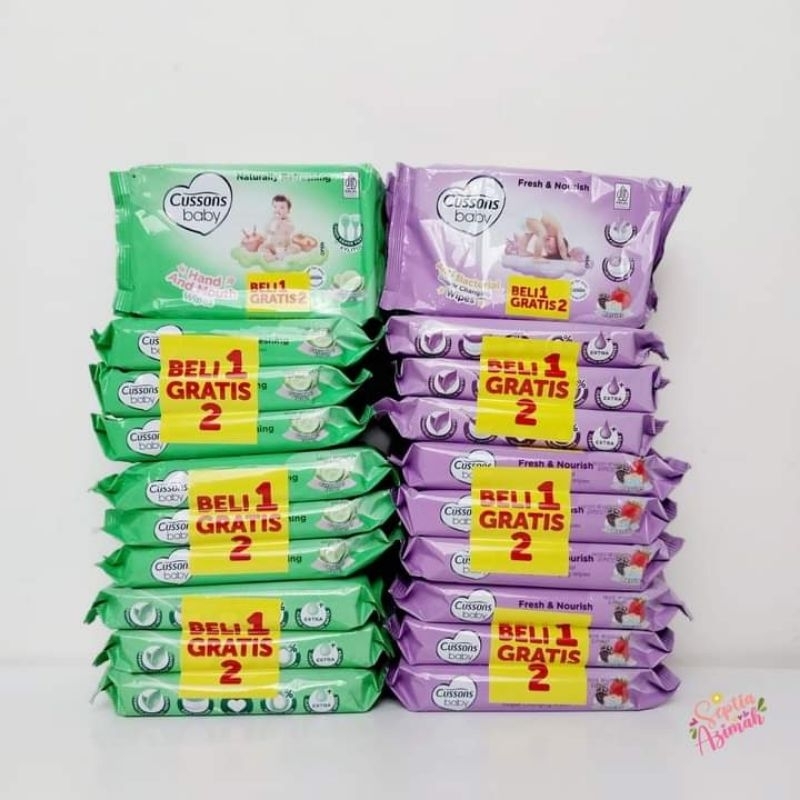 Jual Ttnnnshop ️CUSSONS TISU BASAH BELI 1 GRATIS 2pcs (3PCS) | Shopee ...