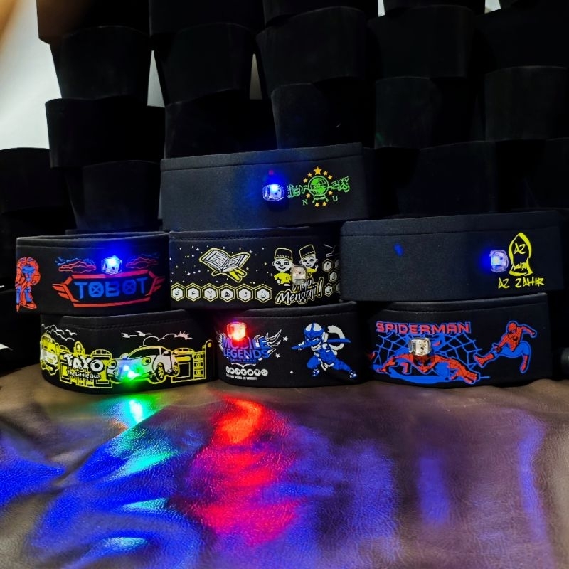 Jual Rpahala peci anak karakter LED peci lampu peci anak | Shopee Indonesia