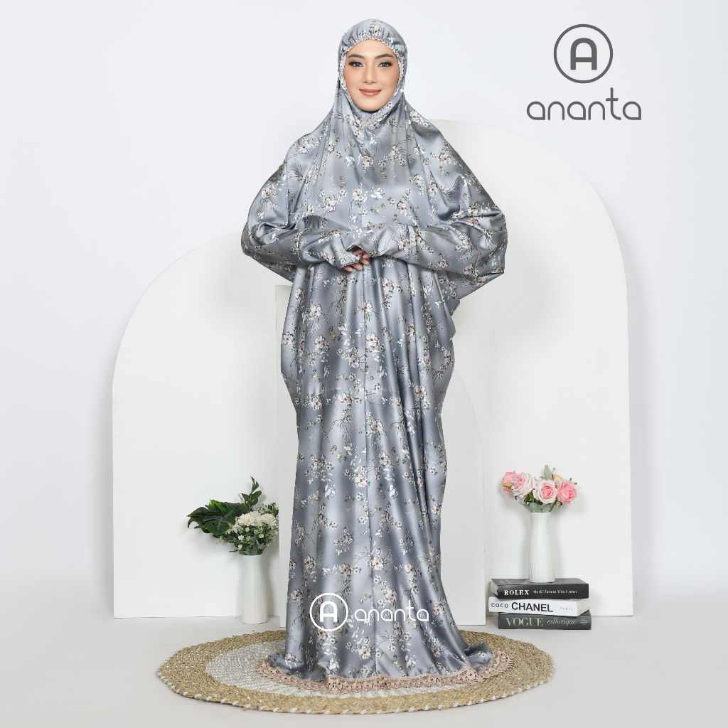 Jual ANANTA - Mukena Dewasa Terusan Armany Silk Motif Maira Series | Shopee Indonesia