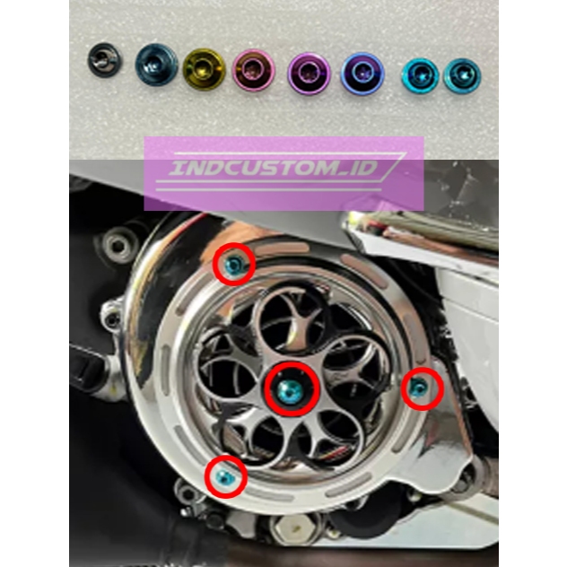 Jual Baut Titanium Gr5 spinner vespa matic sprint primavera lx s ...