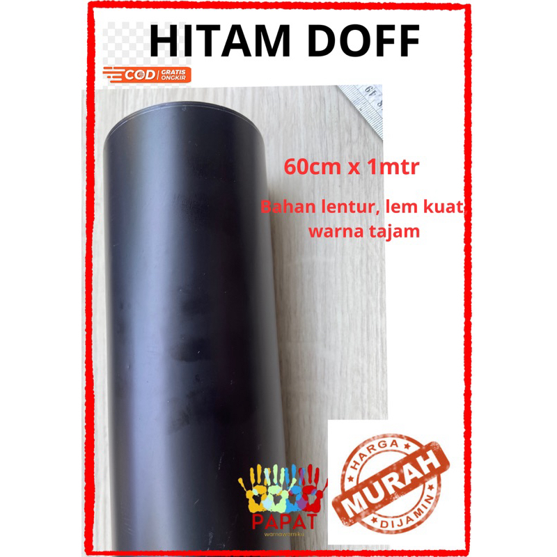 Jual STIKER SKOTLET HITAM DOFF 60cm x1 mtr | Shopee Indonesia