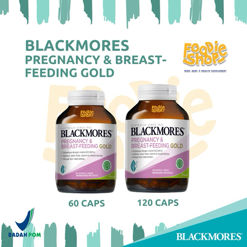 Jual BLACKMORES Pregnancy and Breast Feeding Gold Isi 60 & 120 Softgel ...