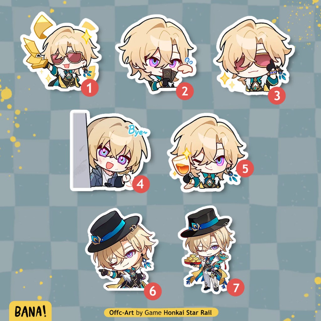Jual Stiker Honkai Star Rail AVENTURINE Stiker Anime Premium Waterproof ...