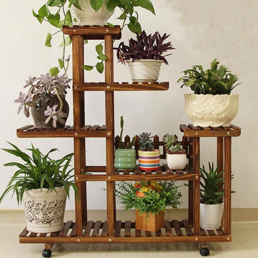 Jual Rak pot bunga kayu unik cantik minimalis | Shopee Indonesia