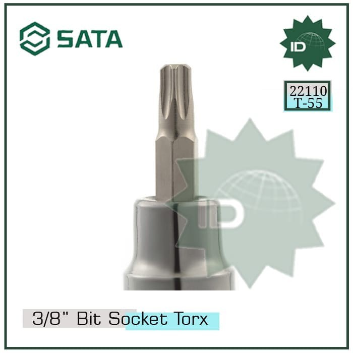 Jual Mata Obeng Shock Bit Bintang T55 22110 - 3/8" Dr. Bit Socket Torx ...