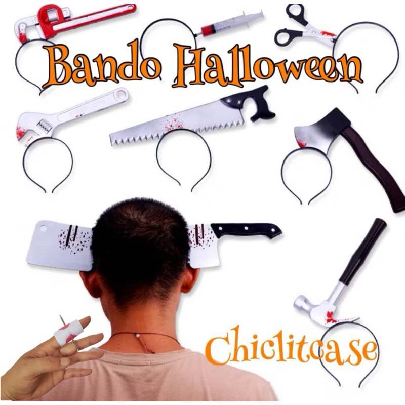 Jual Bando cosplay pisau kostum halloween/bando kapak prank halloween ...