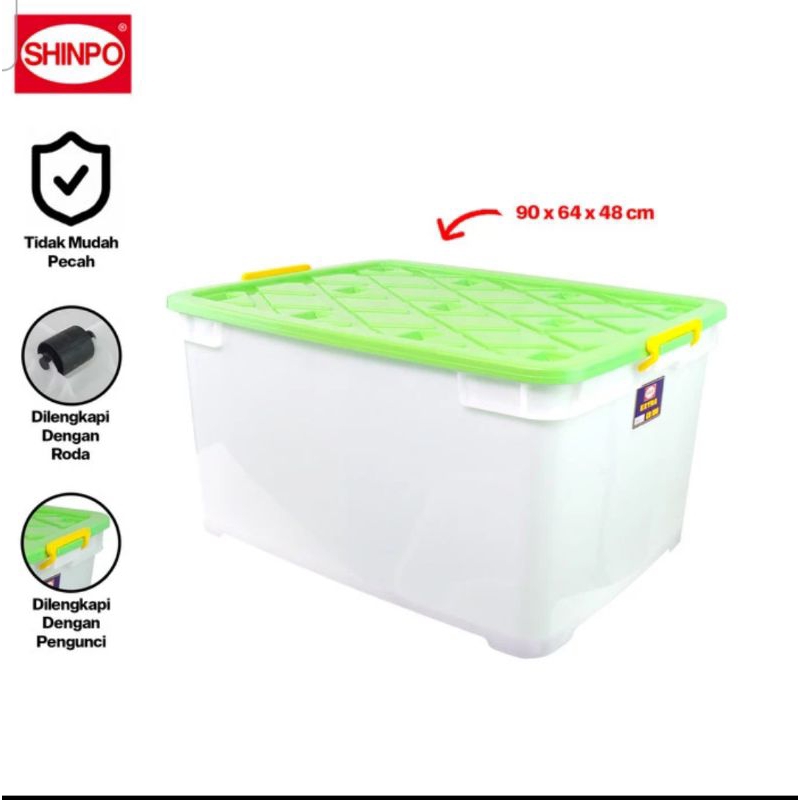 Jual Box Jumbo Kotak Container Plastik Extra Besar CB 195 CB195 Shinpo ...
