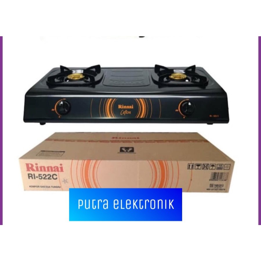 Jual KOMPOR GAS RINNAI 2PIT 522C RI-522C | Shopee Indonesia