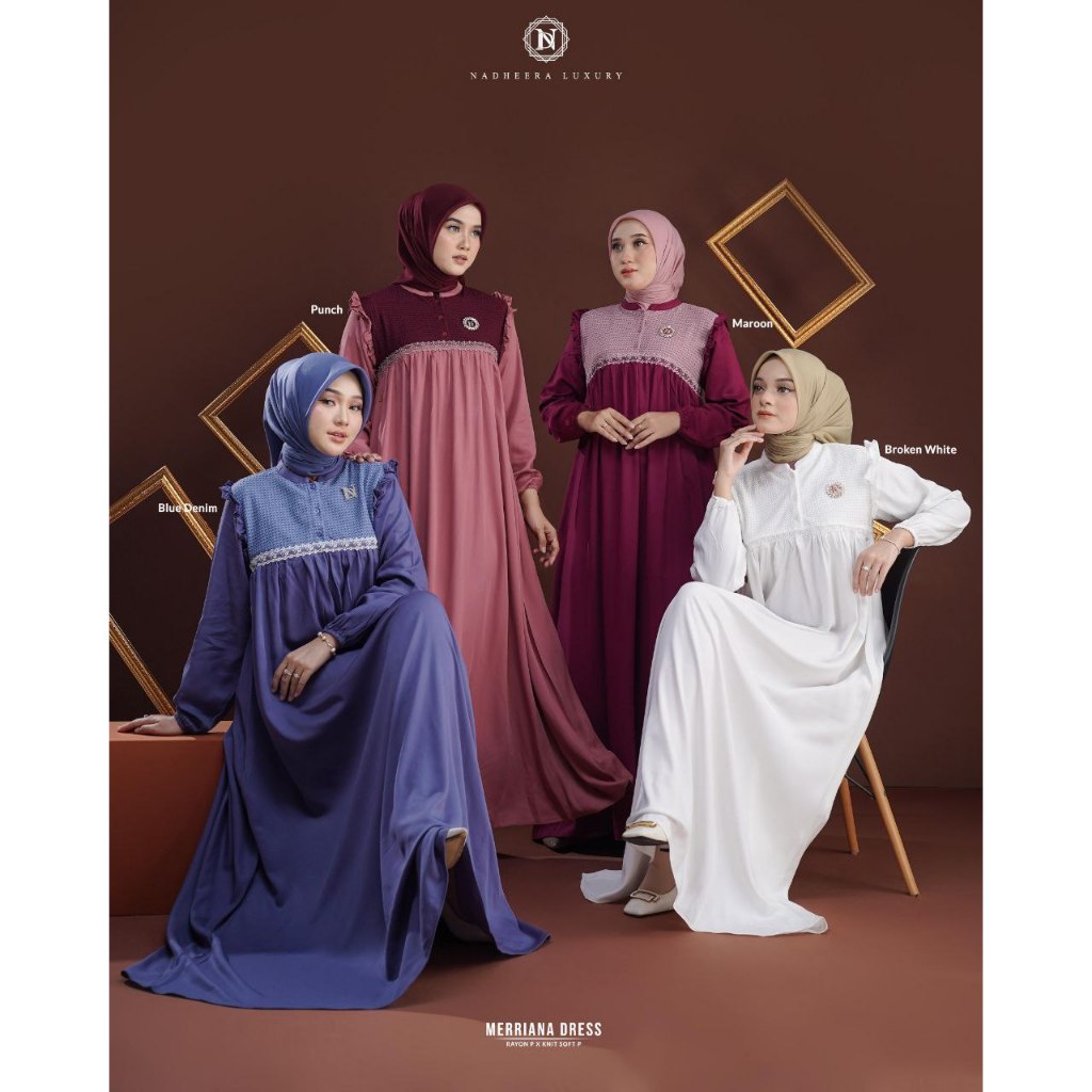 Jual PROMO MERRIANA DRESS BY NADHEERA LUXURY | Shopee Indonesia