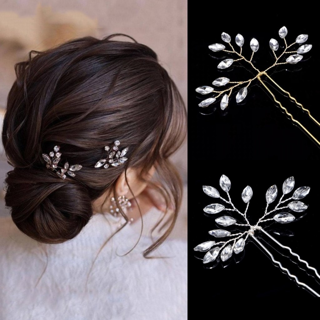 Jual COD⭐Jepit Rambut U Model Hiasan Kepala Pengantin Wanita Aksesoris ...