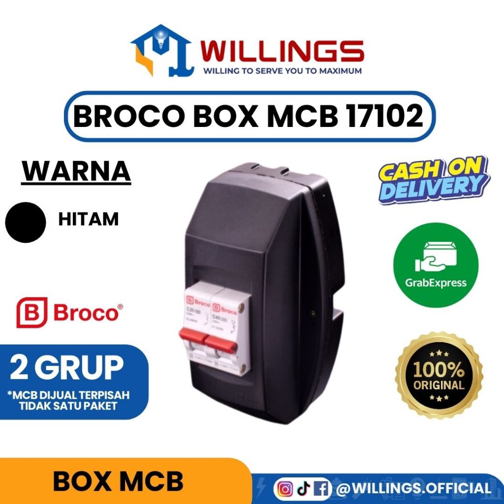 Jual WILLINGS - BROCO OB BOX MCB 1-2 GROUP 17102 OUTBOW PUTIH (WHITE ...