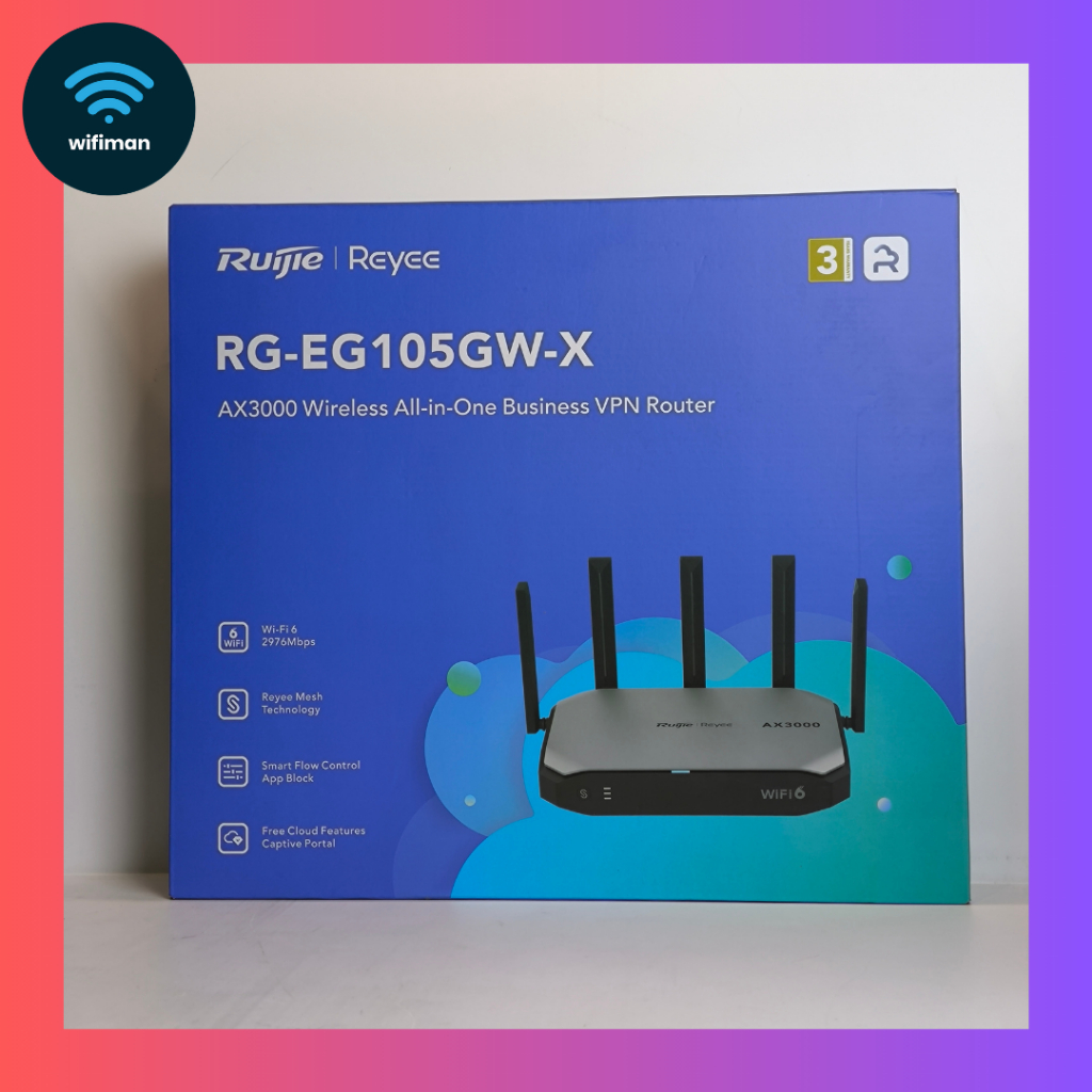 Jual Ruijie Wifi 6 Cloud Router - Gaming Business Mesh RG-EG105GW-X RG-EG105GWX | Shopee Indonesia