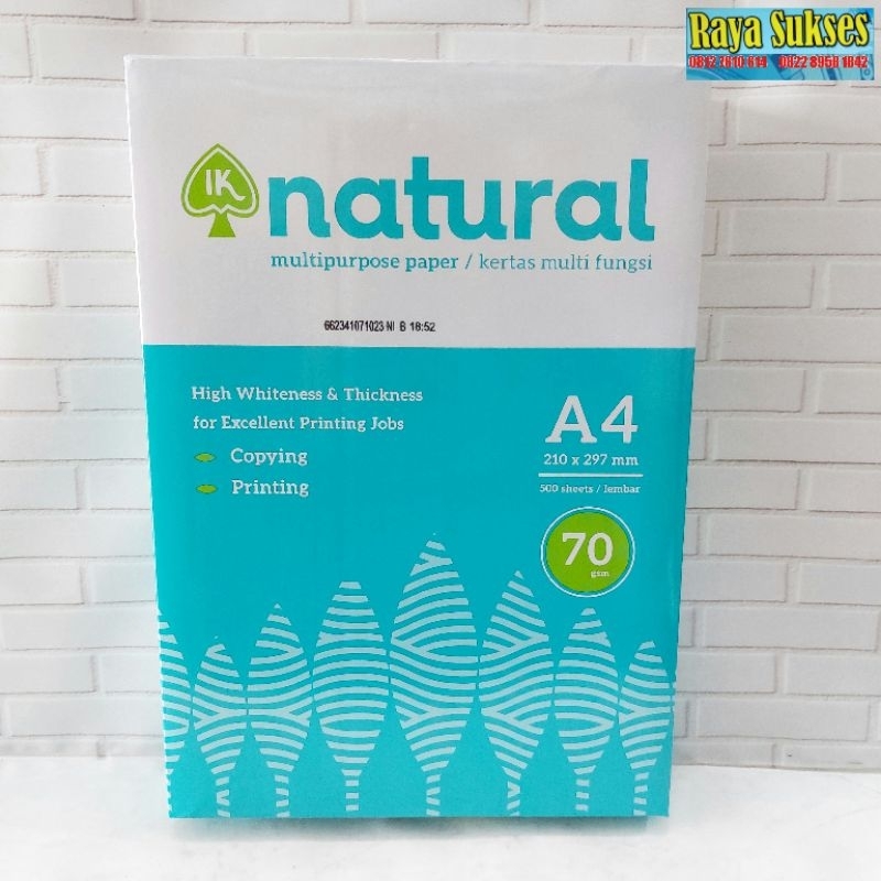Jual Kertas HVS Natural A4 70gsm/Kertas Foto Copy Natural A4 1 Rim | Shopee Indonesia