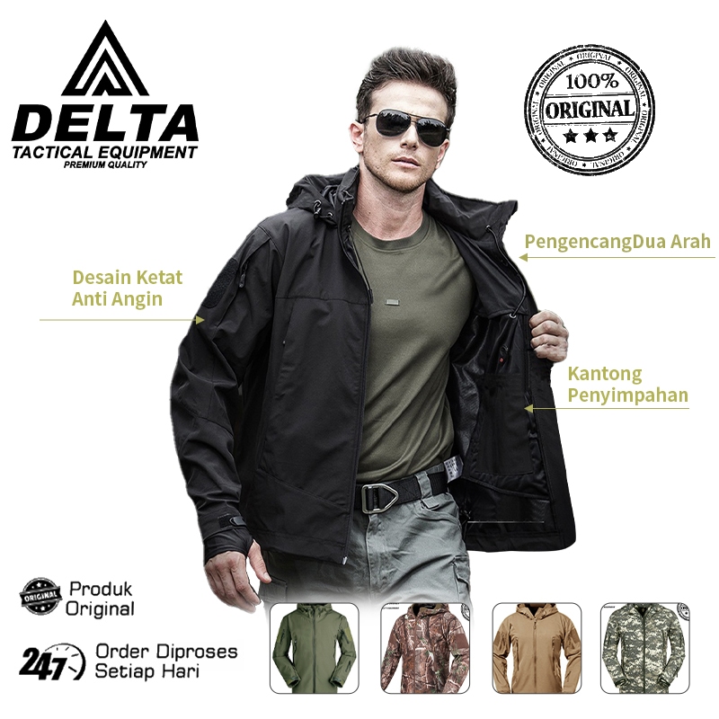 Jual 【DELTA】Jaket Tactical TAD import premium/Jaket TAD TNI ...