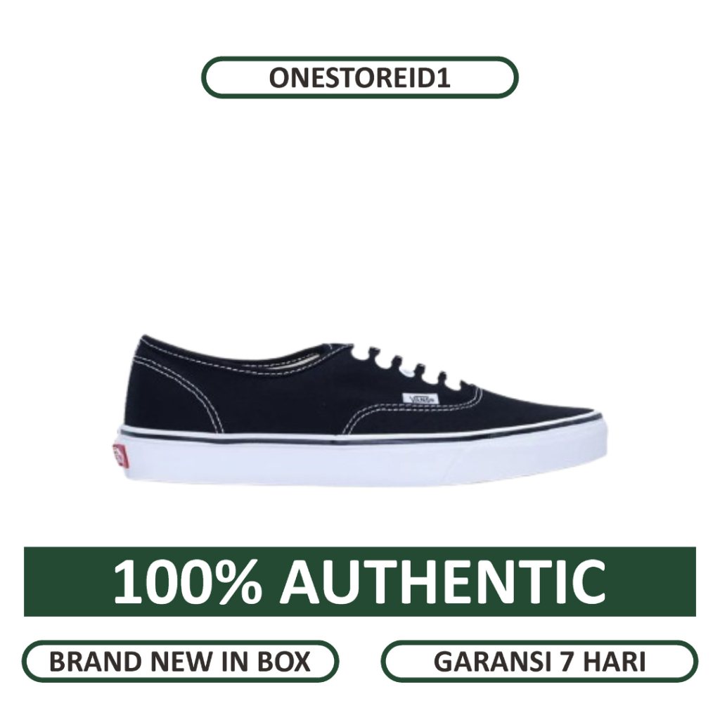 Jual Vans Authentic Classic Black White (100% Authentic) | Shopee Indonesia