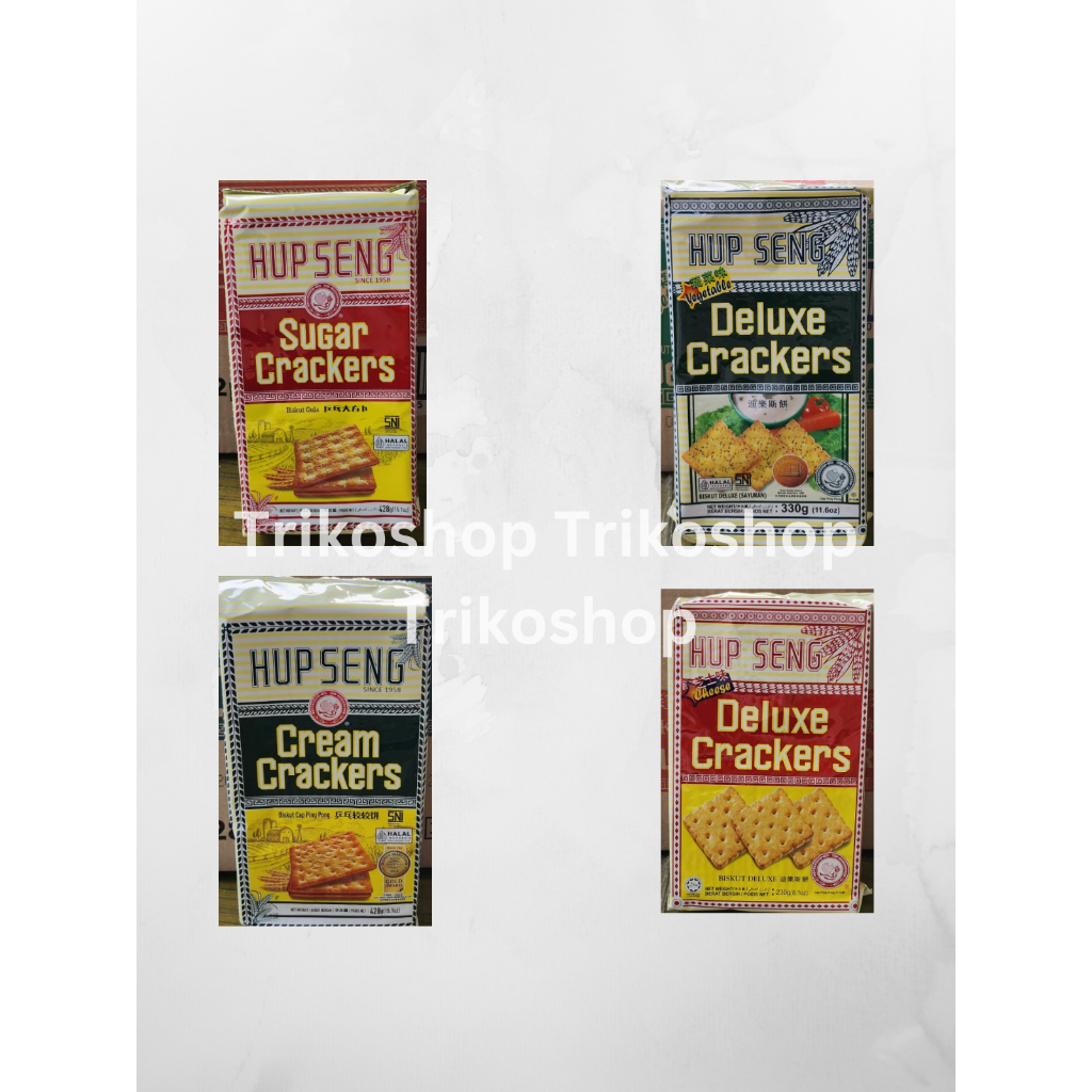 Jual Biskuit Hup Seng Crackers Sugar Manis / Cream Asin / Cheese Keju ...