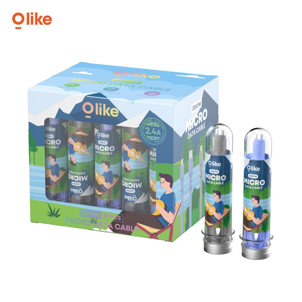 Jual Olike ( 1 Set Isi 20pcs ) D207 Kabel Data Tube Micro USB D207M New ...