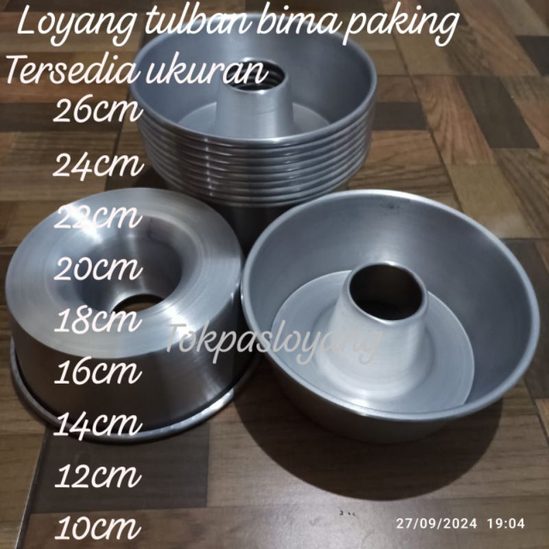 Jual Loyang tulban bima/cake /mini/cetakan kue bolu pandan jadul ...